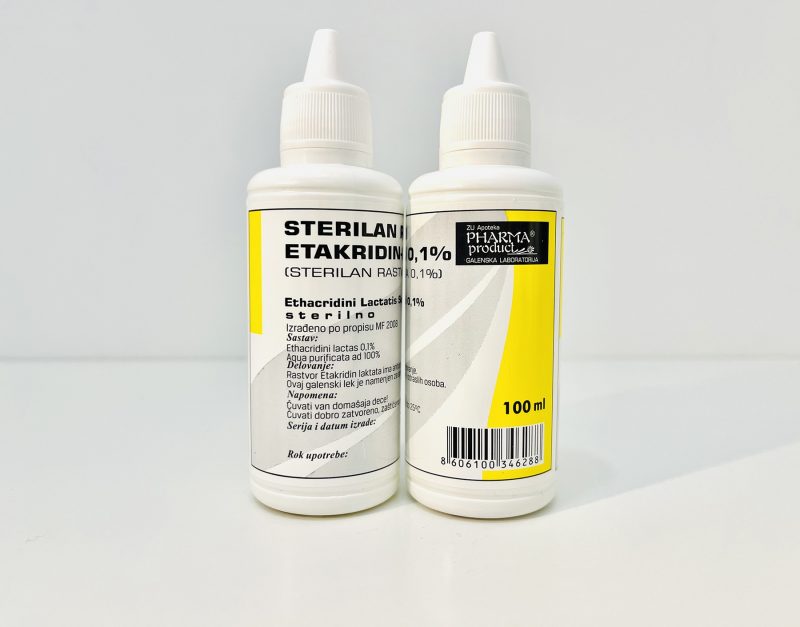 Ethacridini lactatis solutio 0,1% (Rivanoli solutio) – PharmaProduct